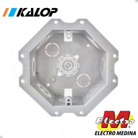 Caja Octogonal Grande Durlock PVC Kalop