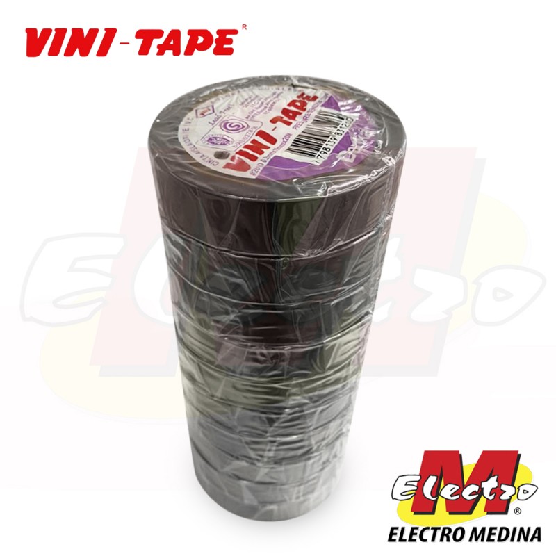 Cinta Aisladora 20m Negra PVC Vini-Tape Tbcin
